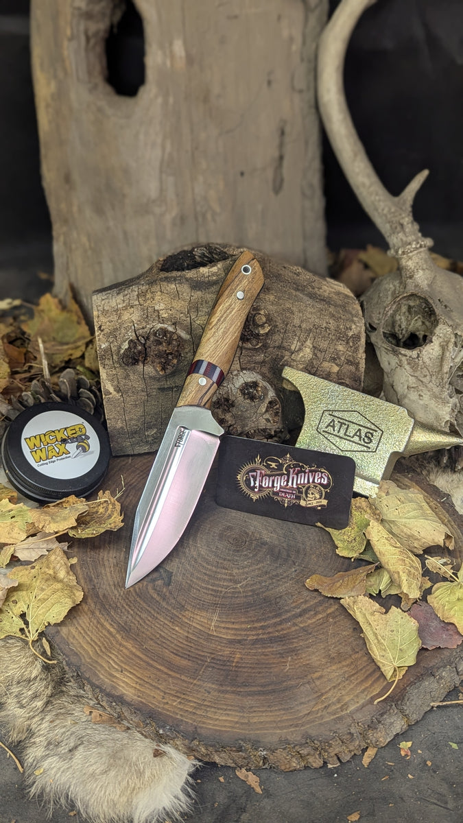 Imperator spalted hackberry – 7Forge Knives