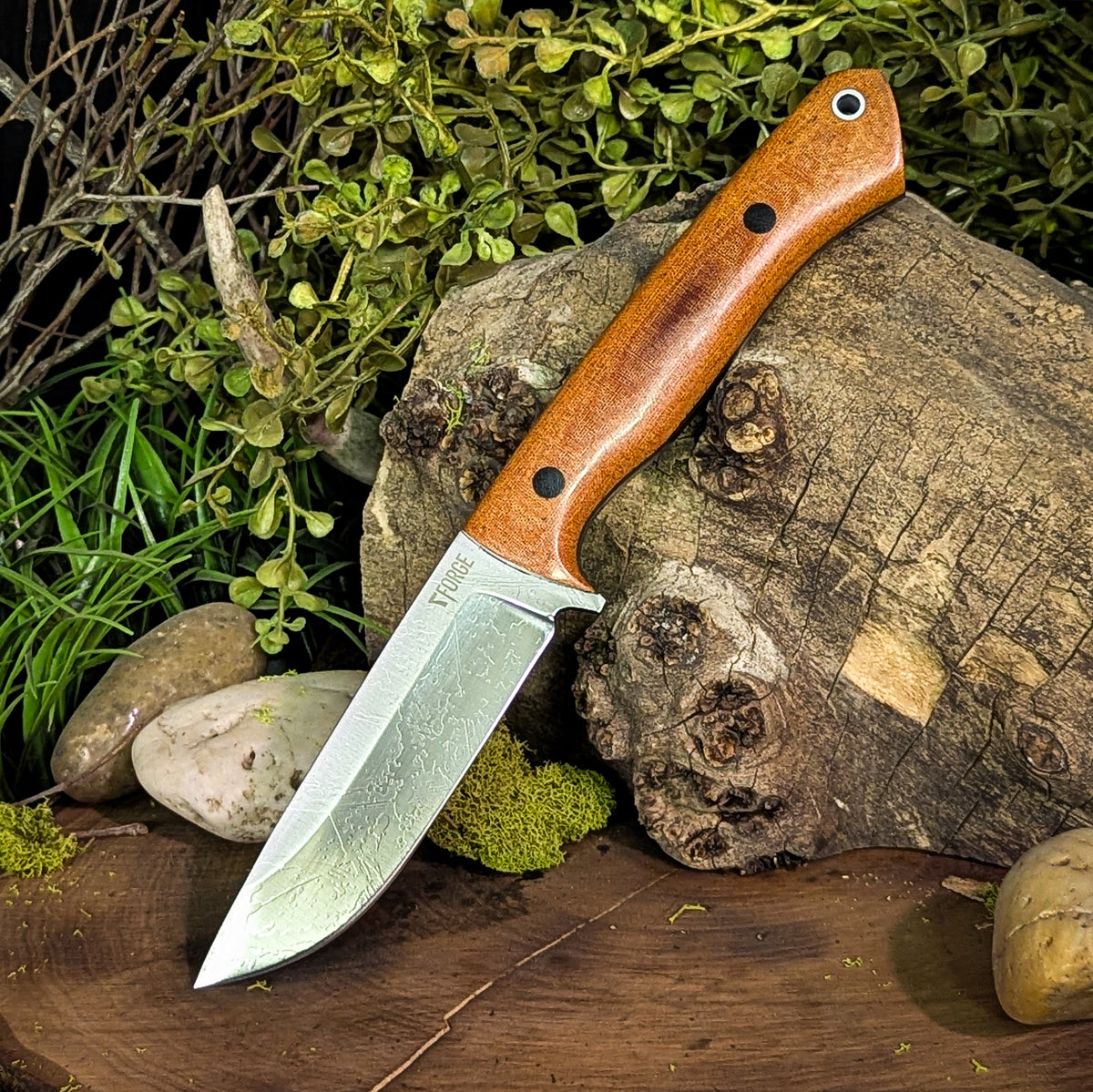 Artemis Preorder - Natural Canvas Micarta - Black Liners - Black Pins ...