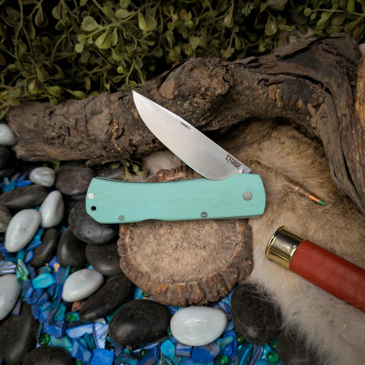 Locke - Tiffany blue/ black canvas – 7Forge Knives