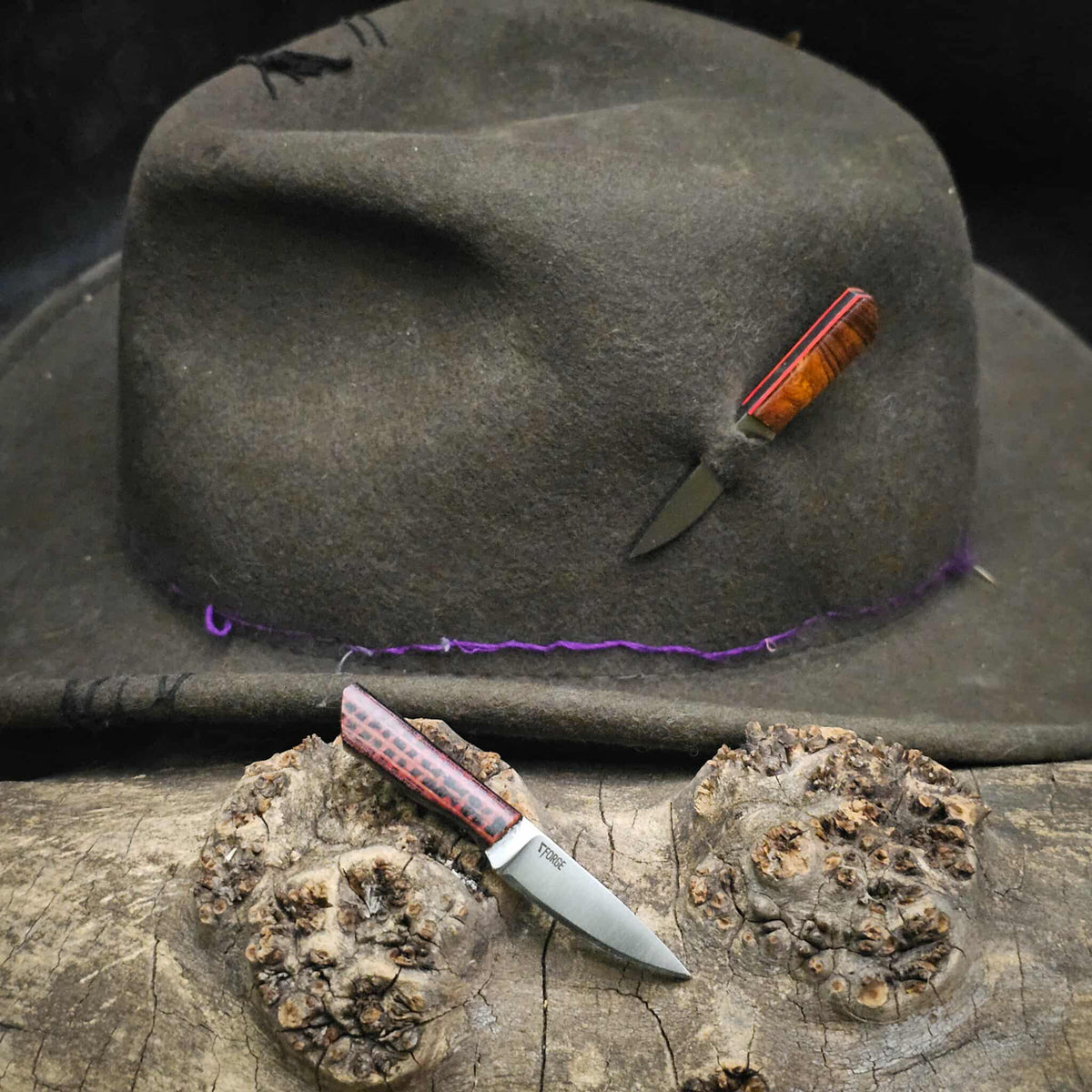 Hat knife - Lilith burlap – 7Forge Knives