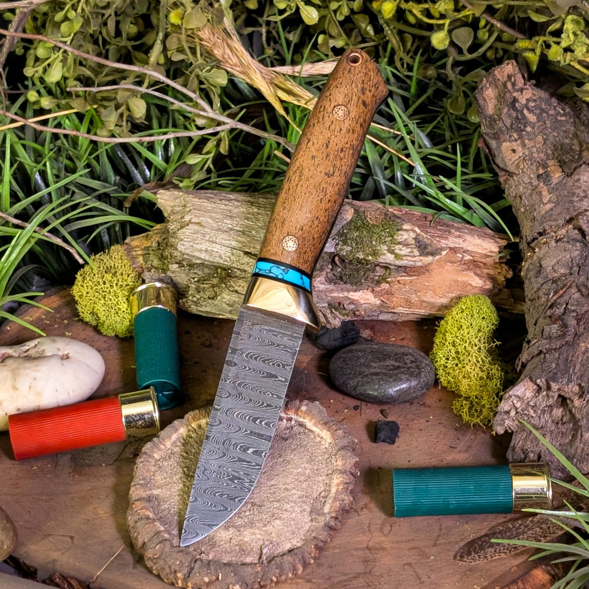 Guarded drop point hunter - mammoth tusk – 7Forge Knives